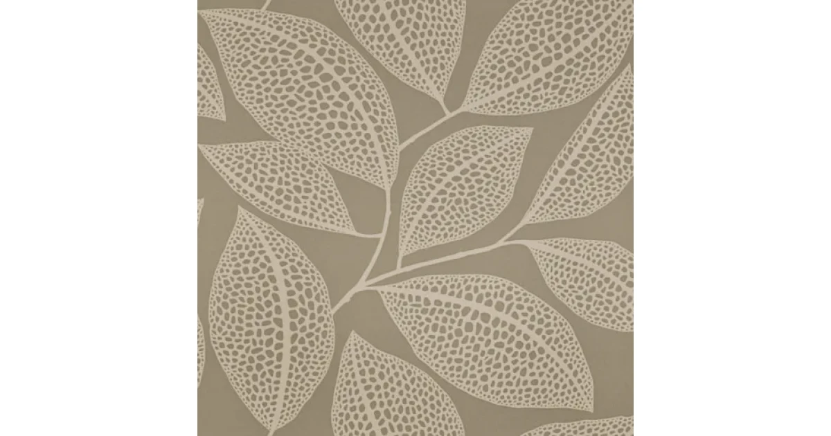 Pebble Leaf - retro wallpaper with leaf pattern -Miss Print