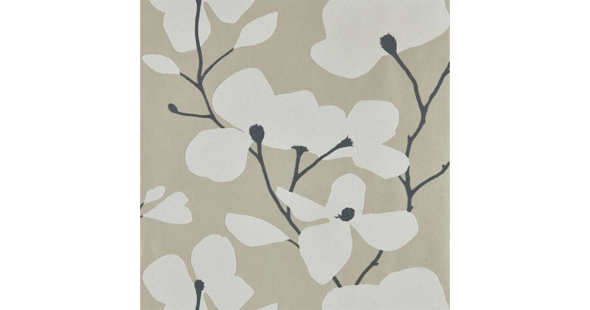 Kienze Shimmer - stylized floral wallpaper from Harlequin