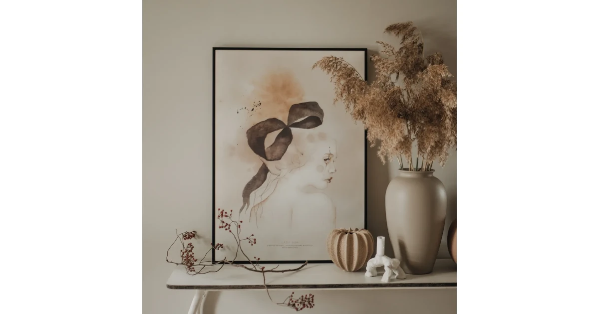 Lady Ash - poster for the living room from Mrs Mighetto