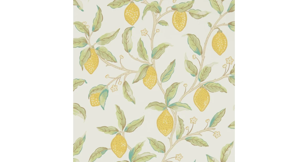 Lemon Tree - wallpaper with lemons from Morris & Co