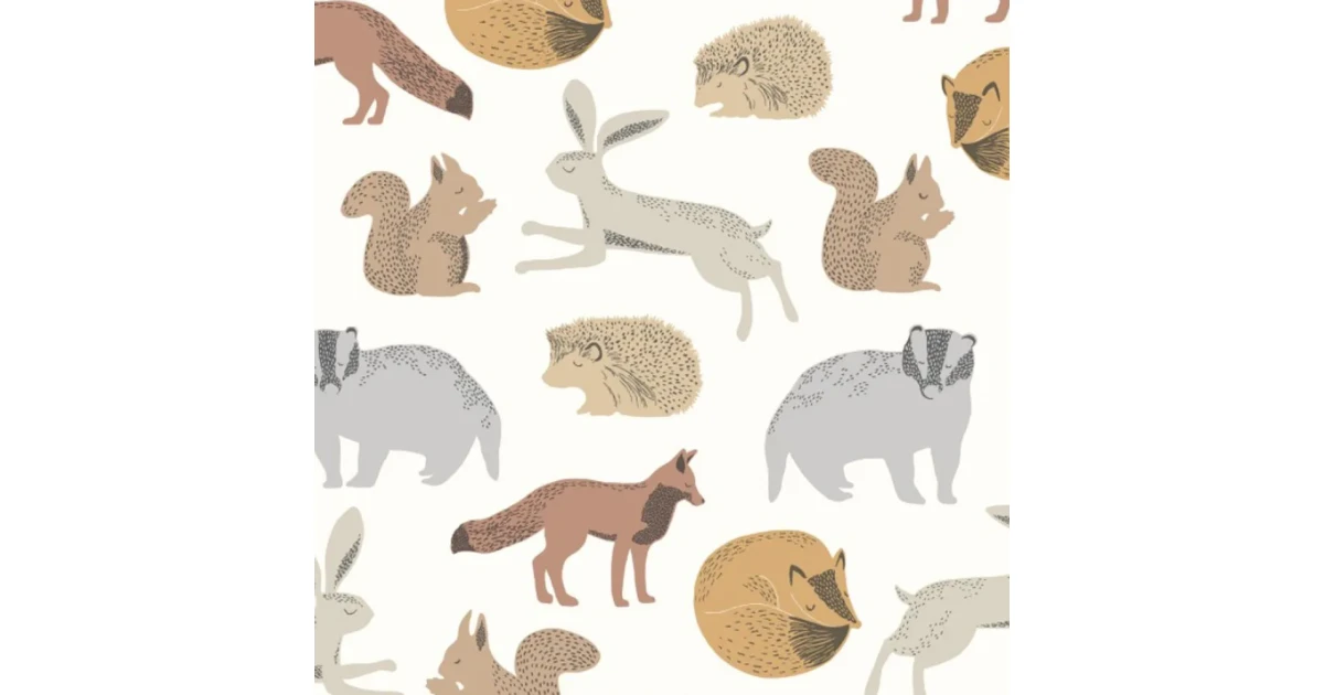 Charming Animals - wallpaper with playful animals-Eijffinger