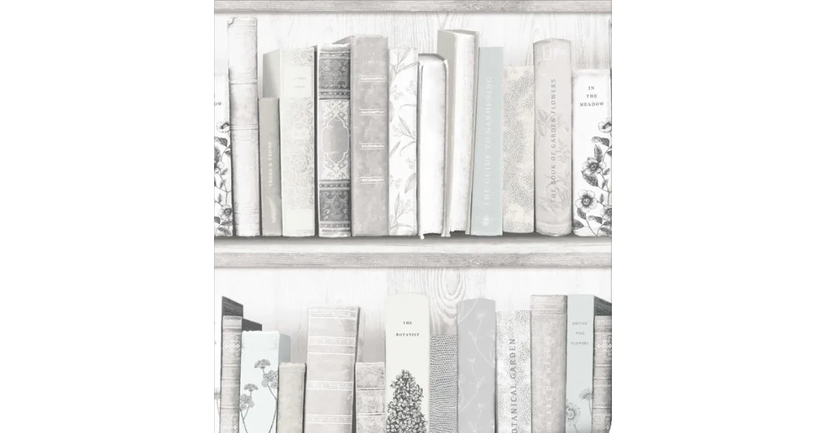 Botany Library - graphic book wallpaper from Sandudd