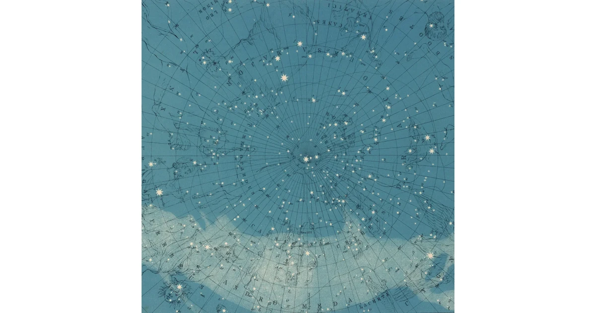 Atlas of Astronomy - mural wallpaper with constellations