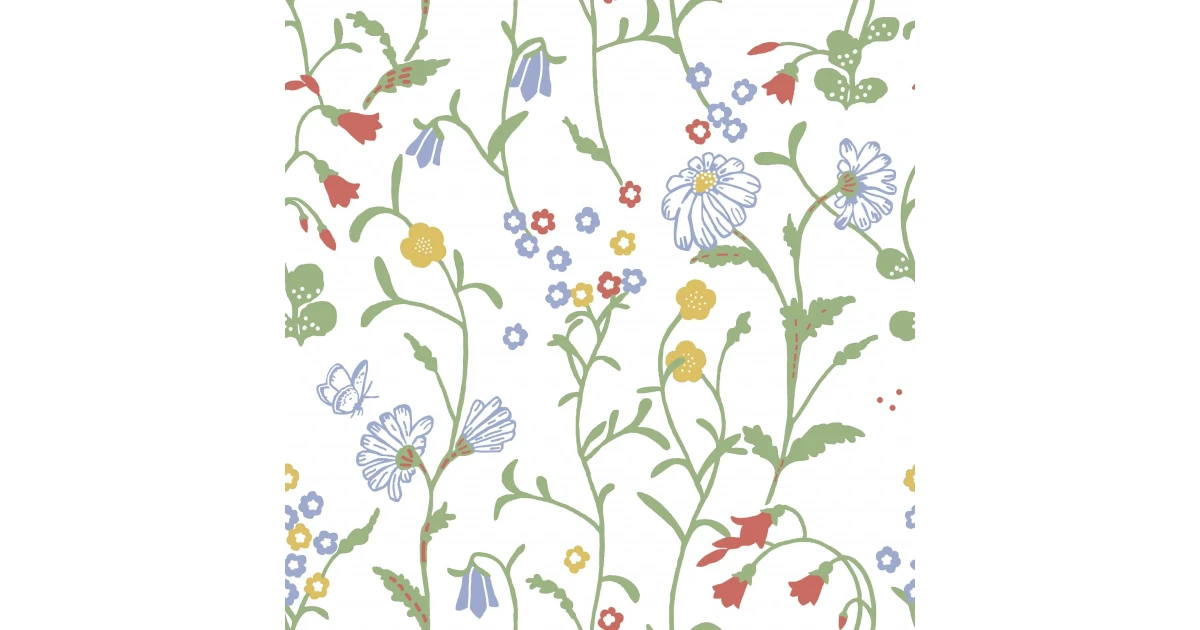 Midsommar – floral wallpaper from Duro