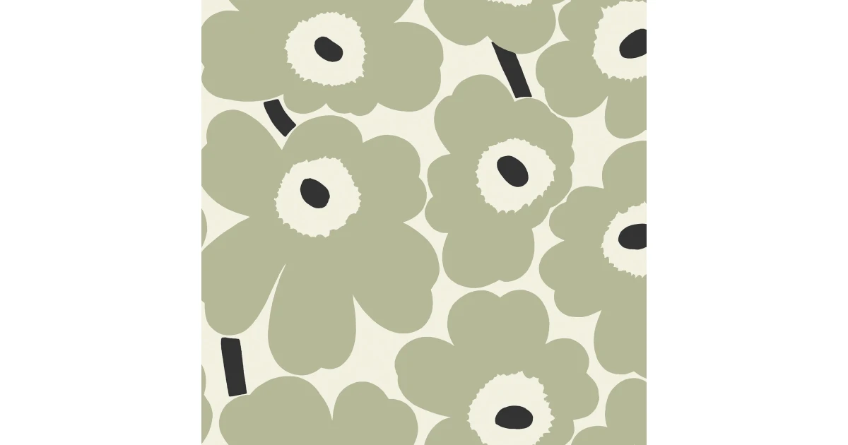 Marimekko wallpaper Unikko - iconic floral wallpaper